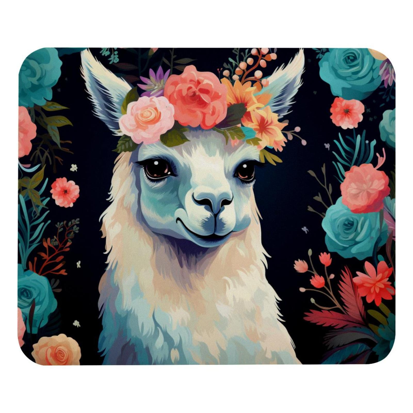 Alpaca Gaming Mouse Pad Desk Mat Desk Pad, Non-Slip Rubber Bottom ...