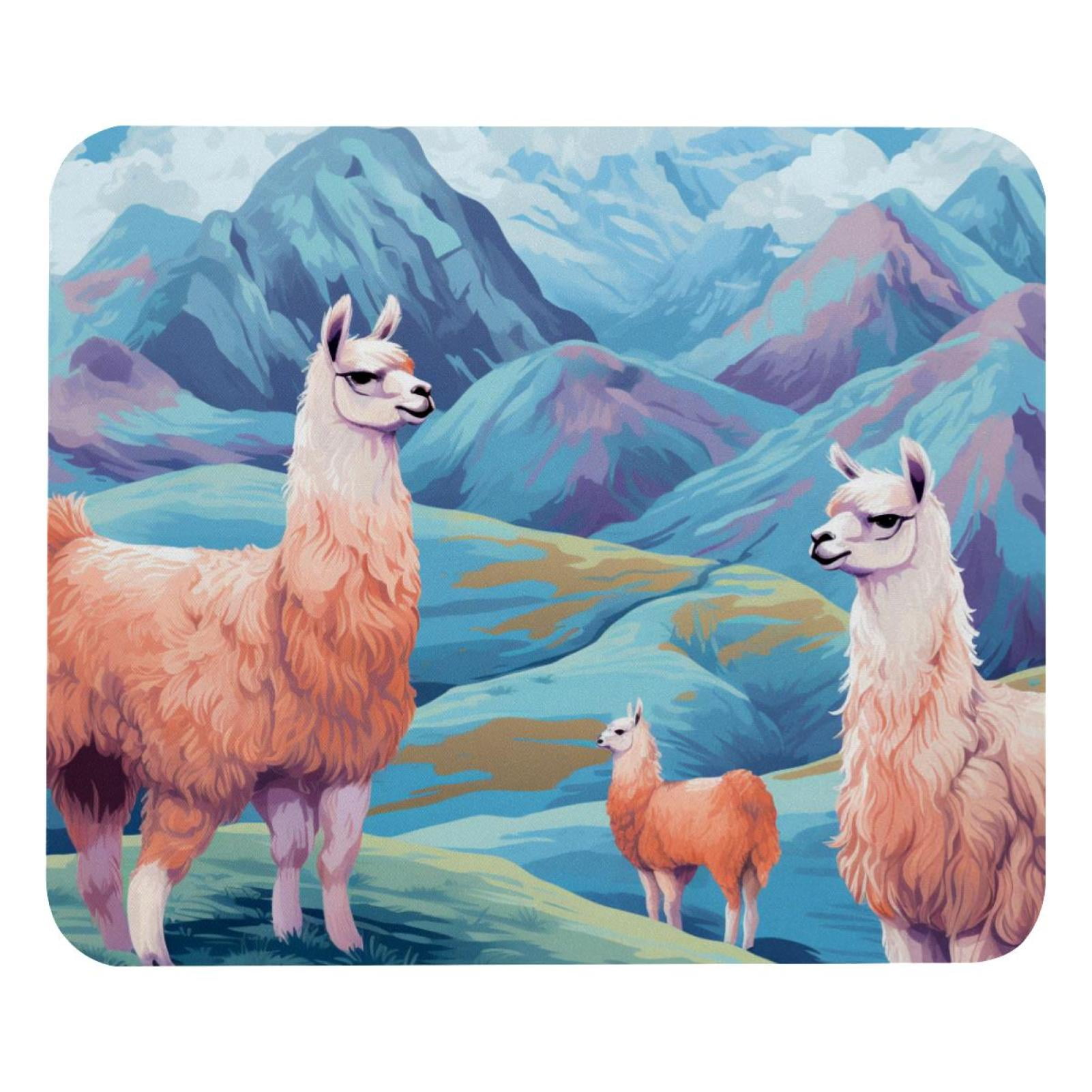 Alpaca Gaming Mousepad Square, 8.3x9.8 Inch Non-Slip Rubber Bottom ...