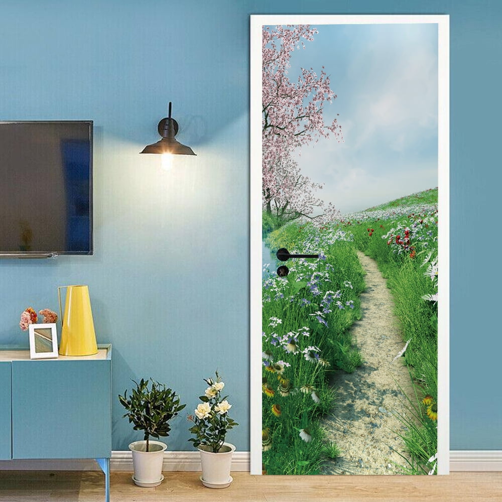 Alpaca In Car Door Stickers City Street Scenery Bedroom Ornaments ...