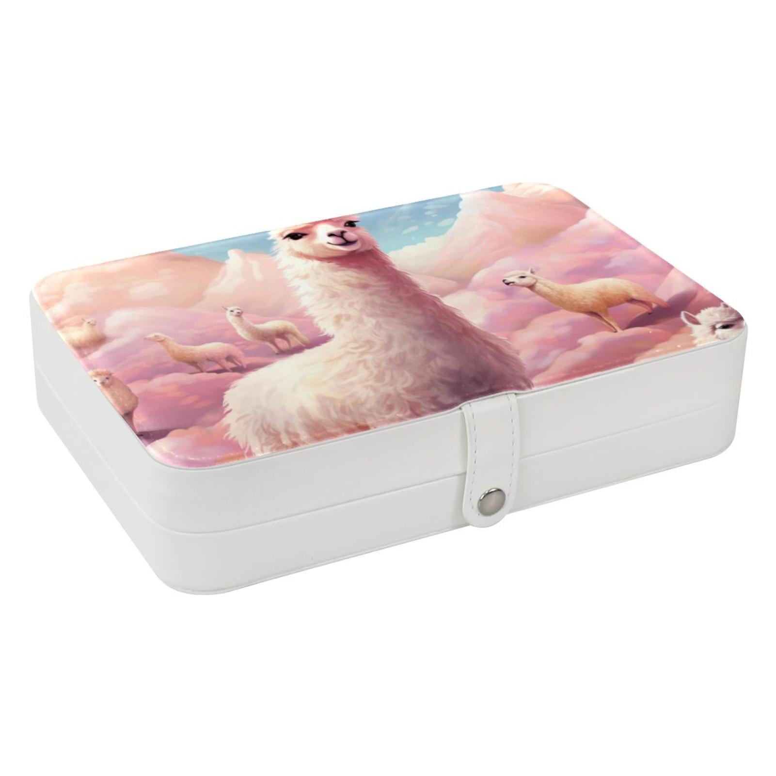 Alpaca Jewelry Box Organizer Storage Box with Removable Compartment ...