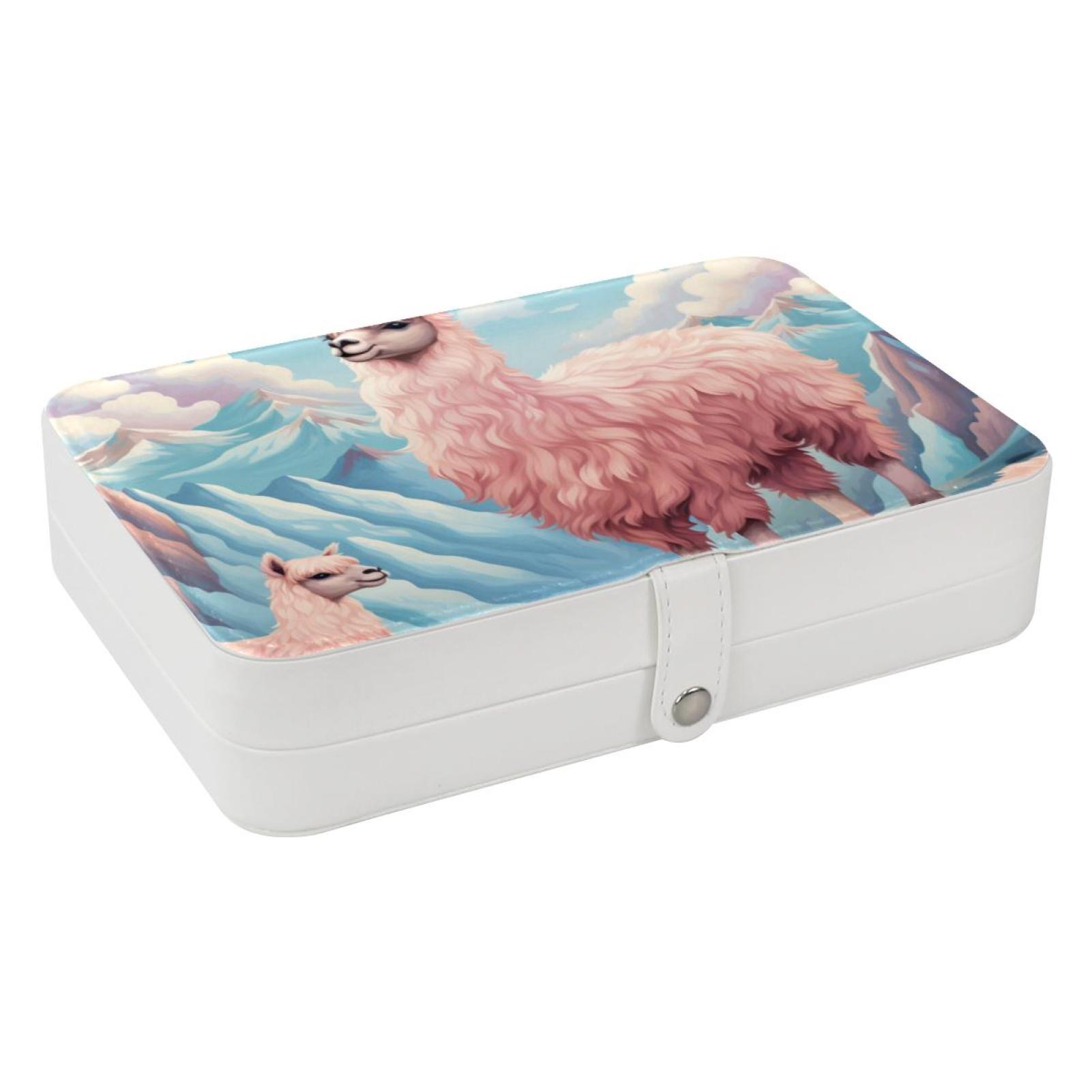 Alpaca Jewelry Organizer Travel Organizer Display Case - PU Leather ...