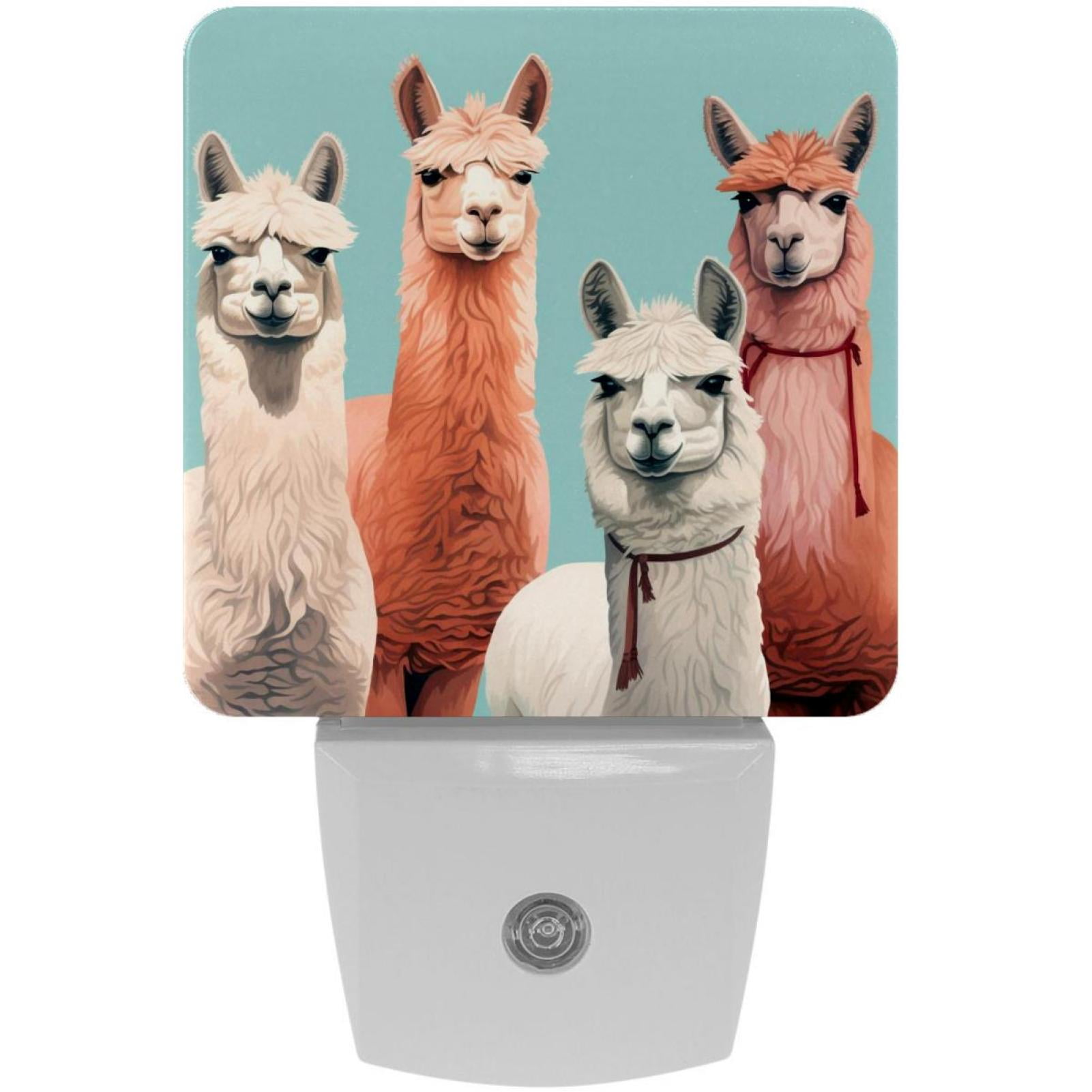 Alpaca LED Square Night Lights - Energy Efficient Bedside Lamp with ...