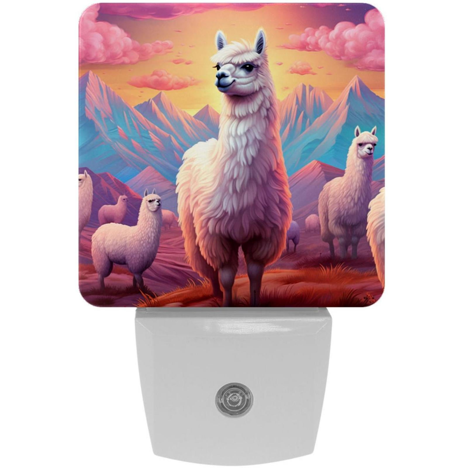 Alpaca LED Square Night Lights - Modern Design, Soft Glow, Energy ...
