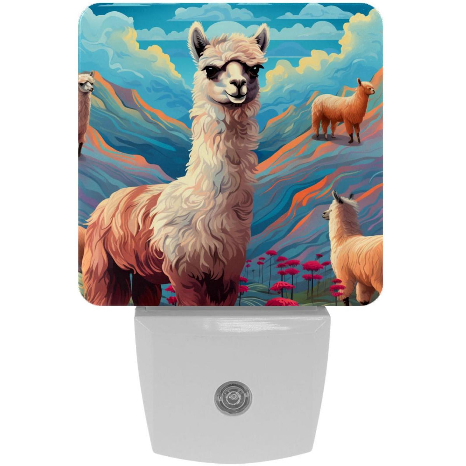 Alpaca LED Square Night Lights - Modern Design, Soft Glow, Energy ...