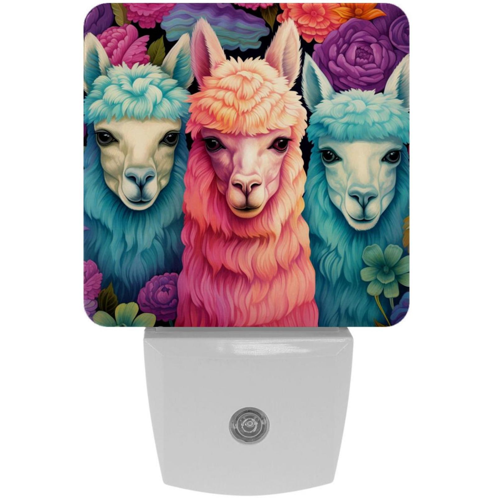 Alpaca LED Square Night Lights - Portable and Stylish for Bedroom and ...