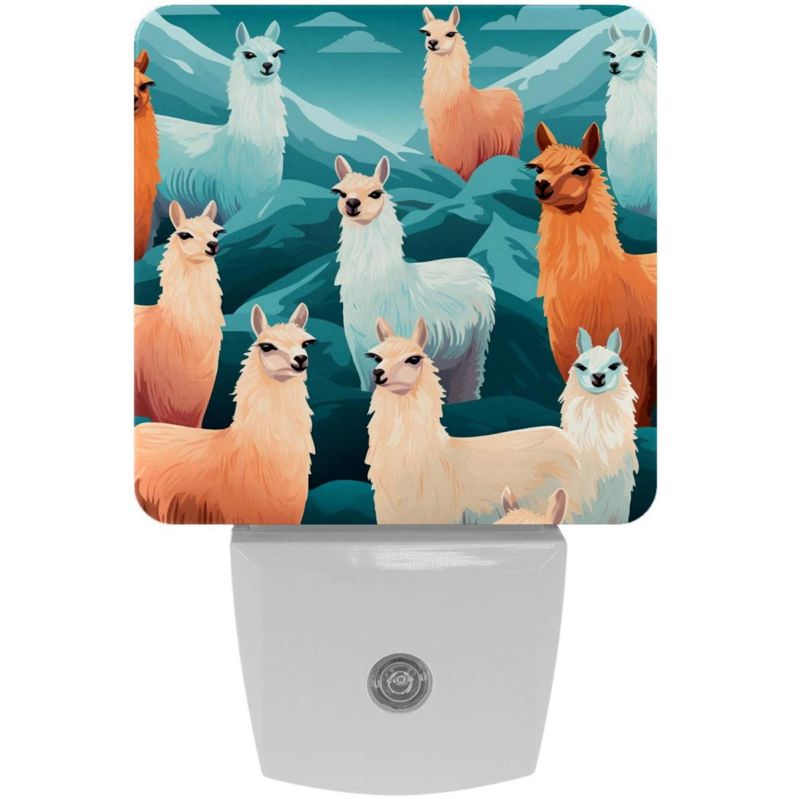 Alpaca LED Square Night Lights - Portable and Stylish for Bedroom and ...