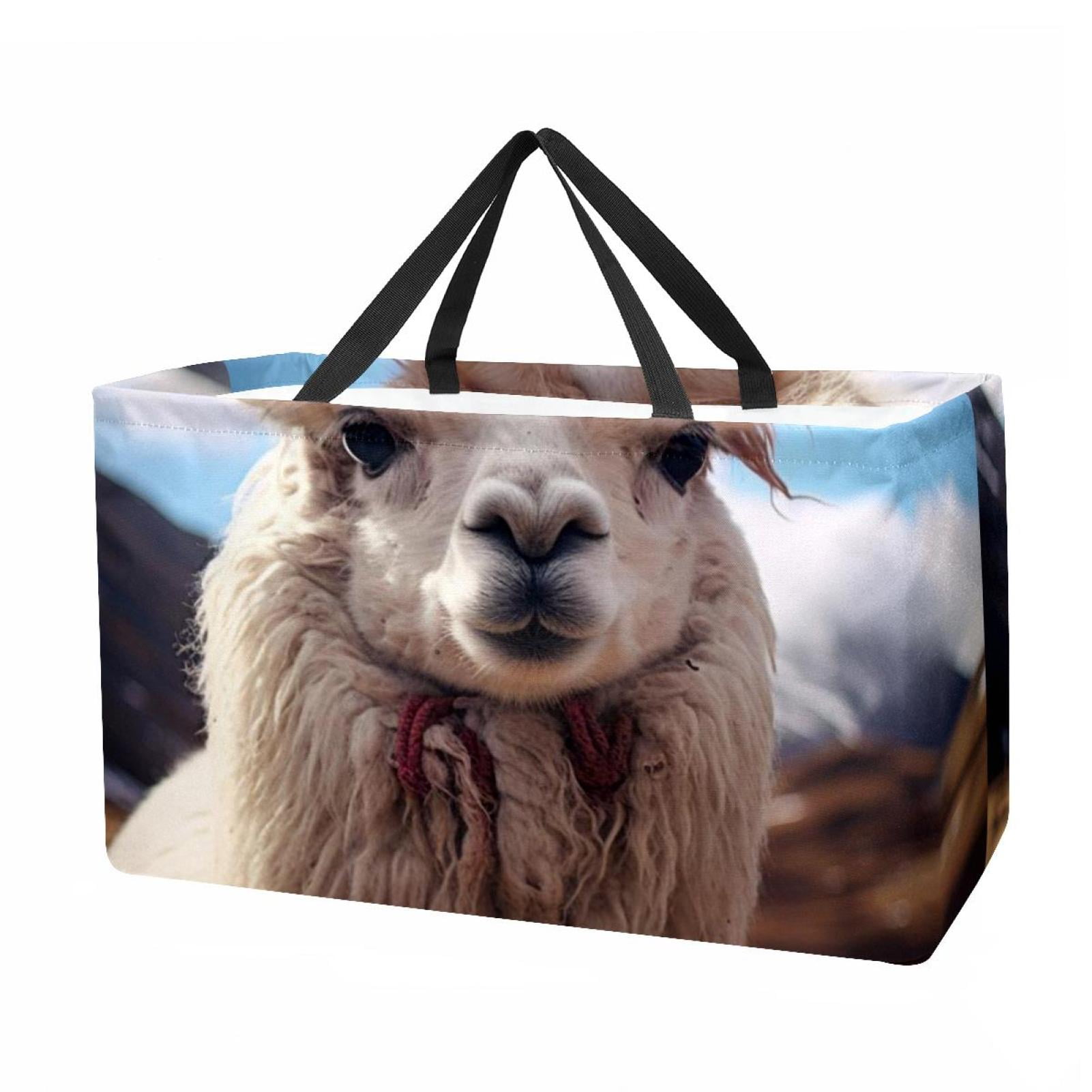 Alpaca Large Capacity Reusable Foldable Beach Bag | Oxford Cloth Beach ...