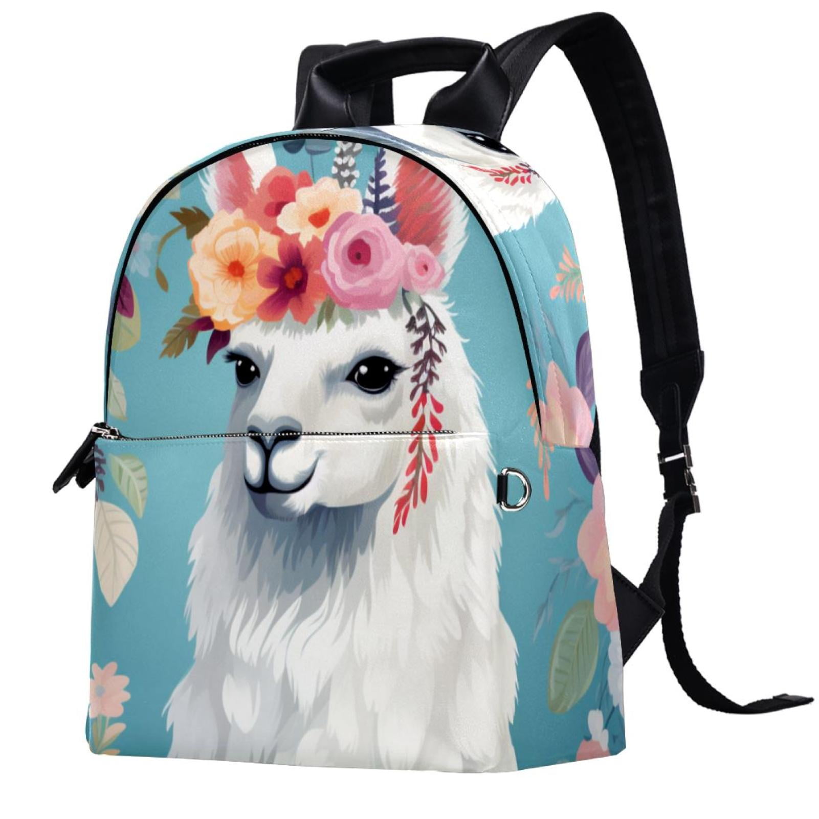 Alpaca Leather Business Backpack with Adjustable Shoulder Straps ...