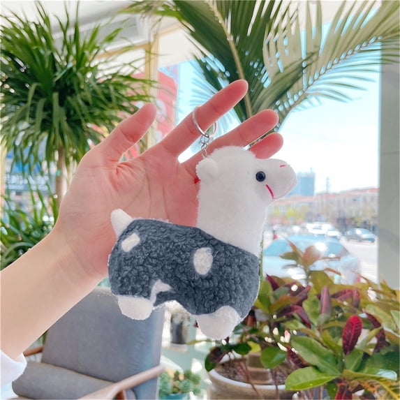 Alpaca Llama Plush Keychain Pendant, Soft Stuffed Animal Bag Charm for ...