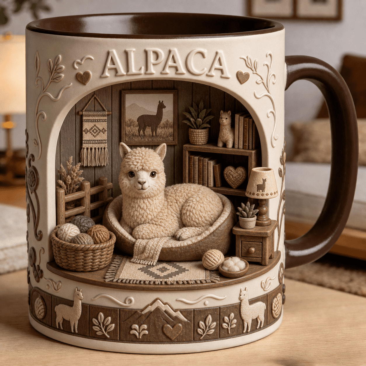 Alpaca Mug Cozy Cute Animal Coffee Cup Gift for Alpaca Lovers - Walmart.com