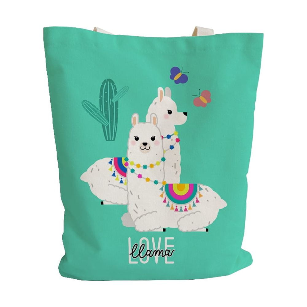 Alpaca Nature Tote Bag Shoulder Bags Handbags Horizontal Reusable Eco ...