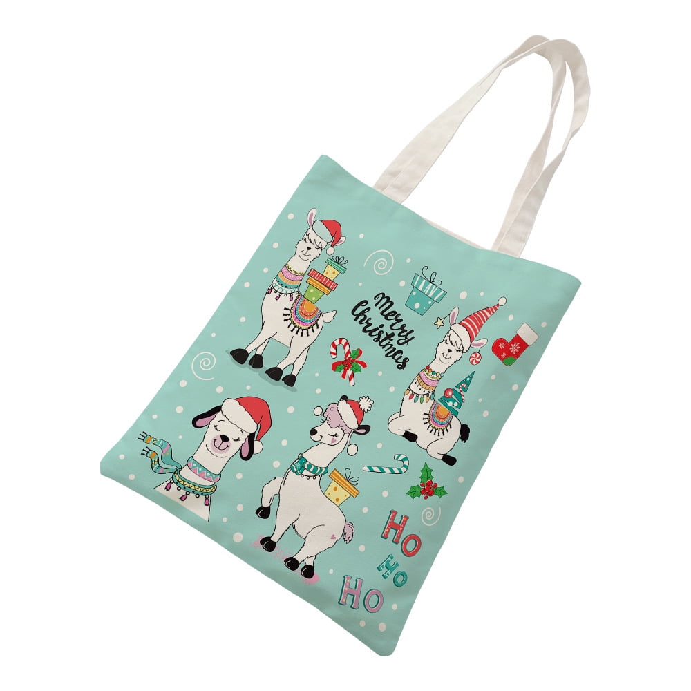 Alpaca Nature Tote Bag Shoulder Bags Handbags Horizontal Reusable Eco ...