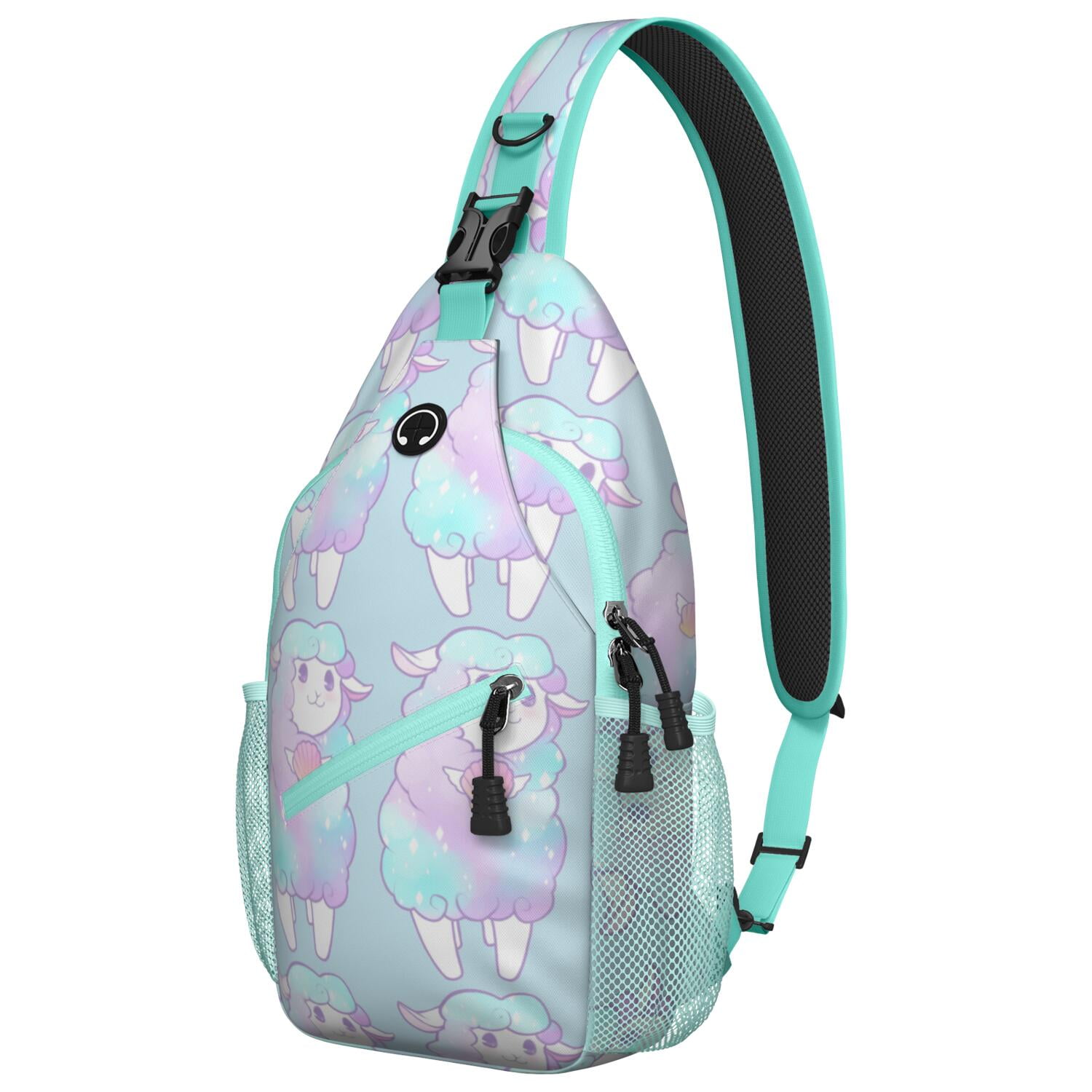Alpaca Pattern Gym Backpack - Foldable & Lightweight for Fitness & Work ...