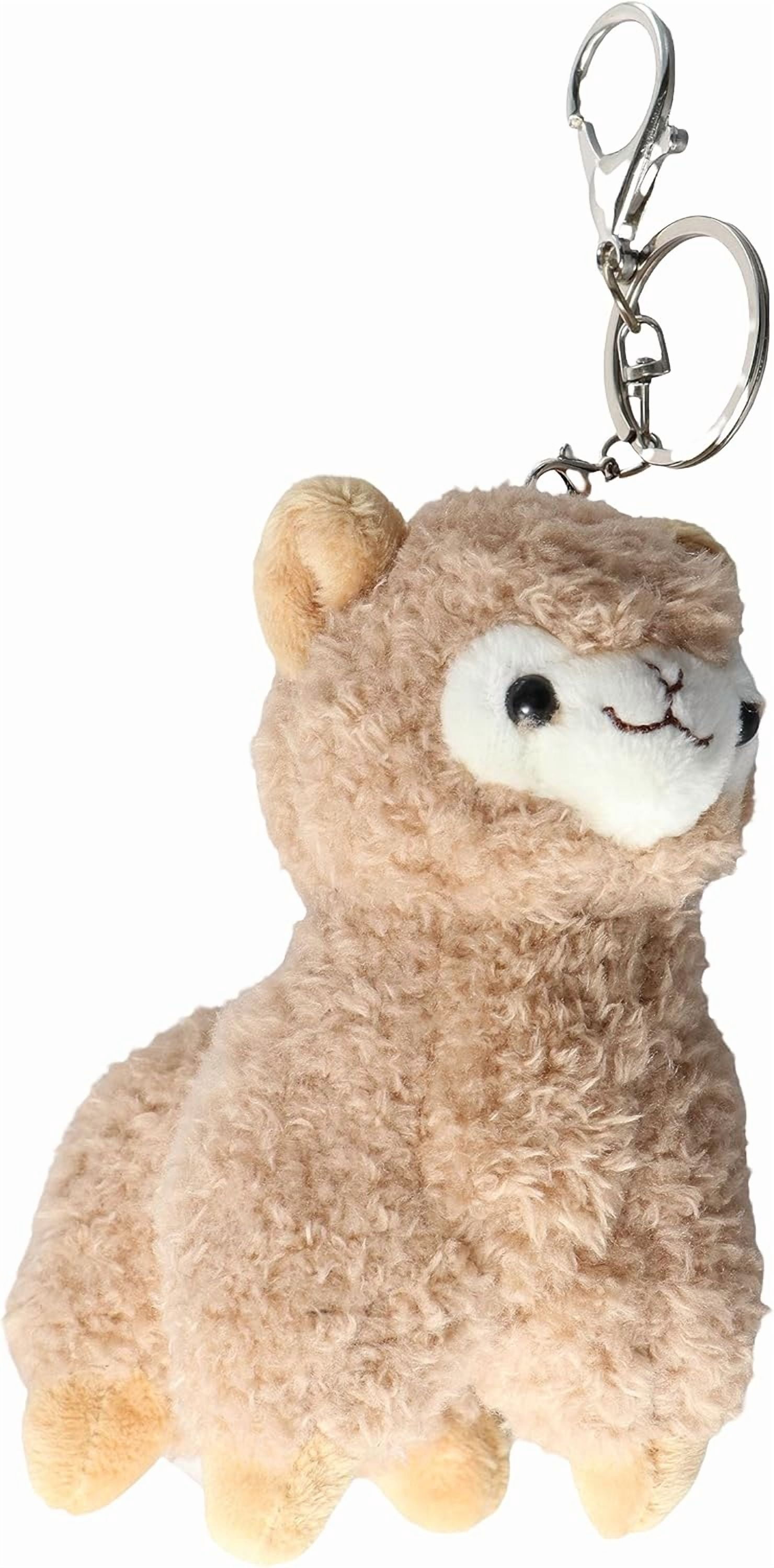 Alpaca Plush Keychain Mini Cartoon Animal Stuffed Doll Pendant Bag ...