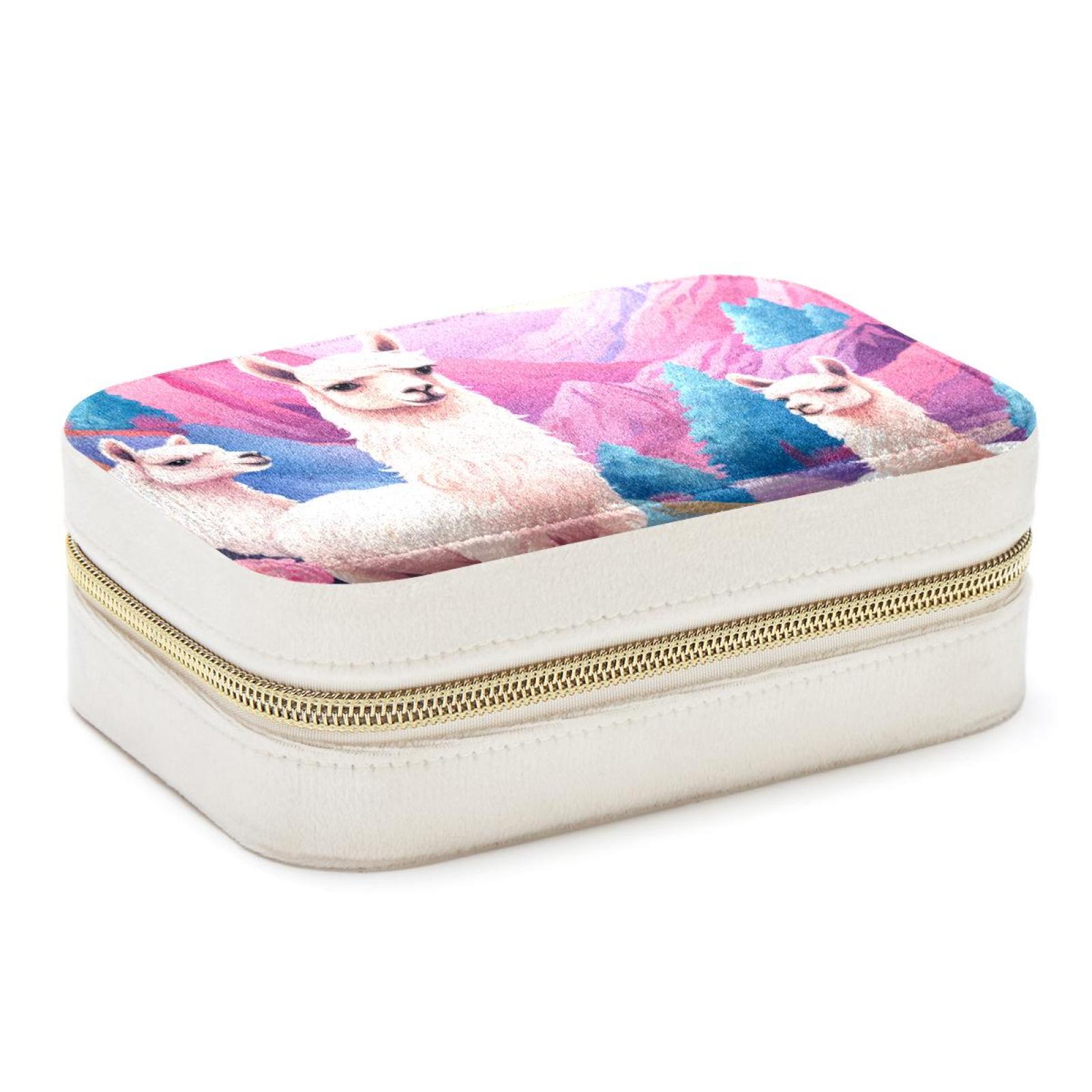 Alpaca Portable Velvet Travel Organizer with Removable Compartment ...