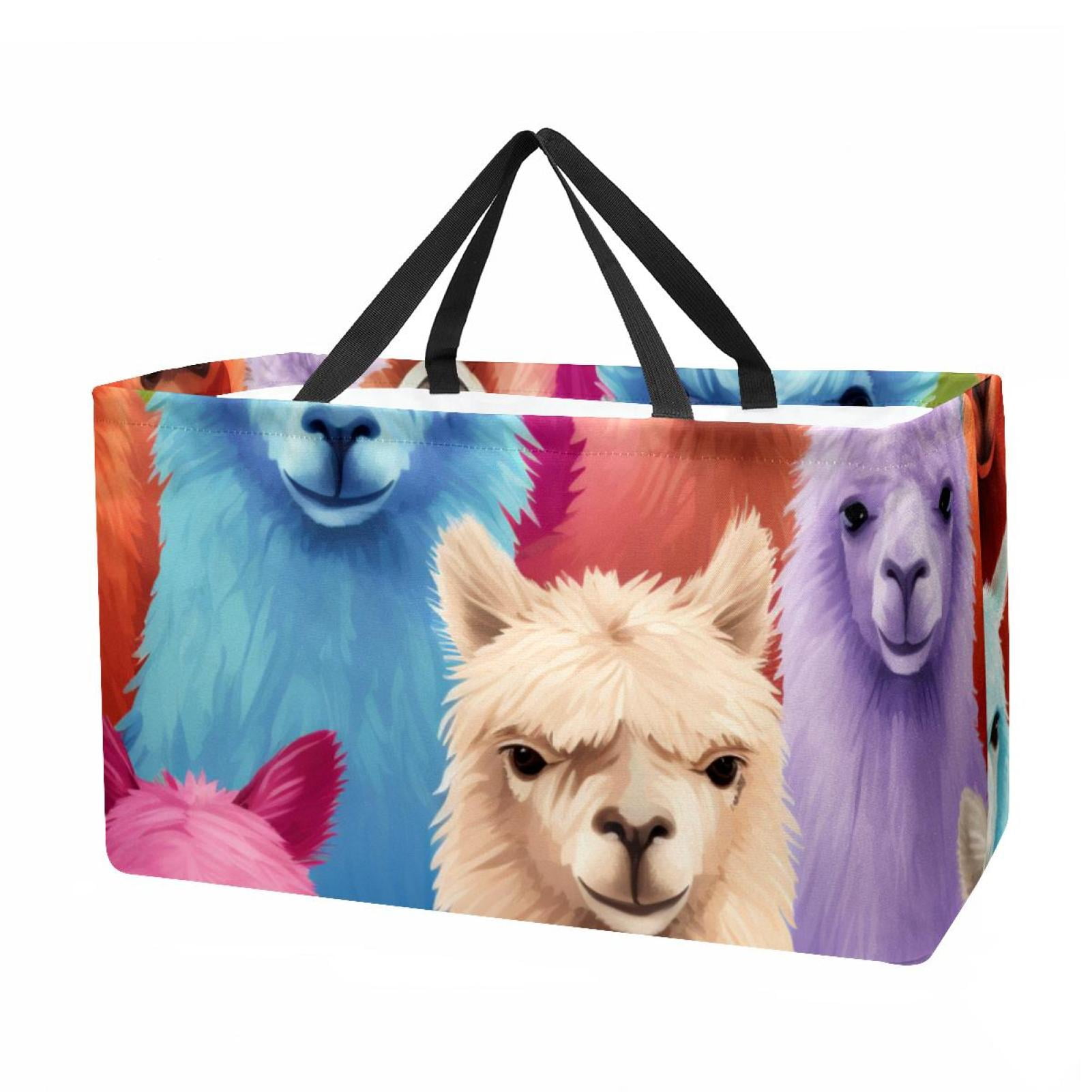 Alpaca Premium Oxford Cloth Shopping Bags: Reusable, Foldable, and ...