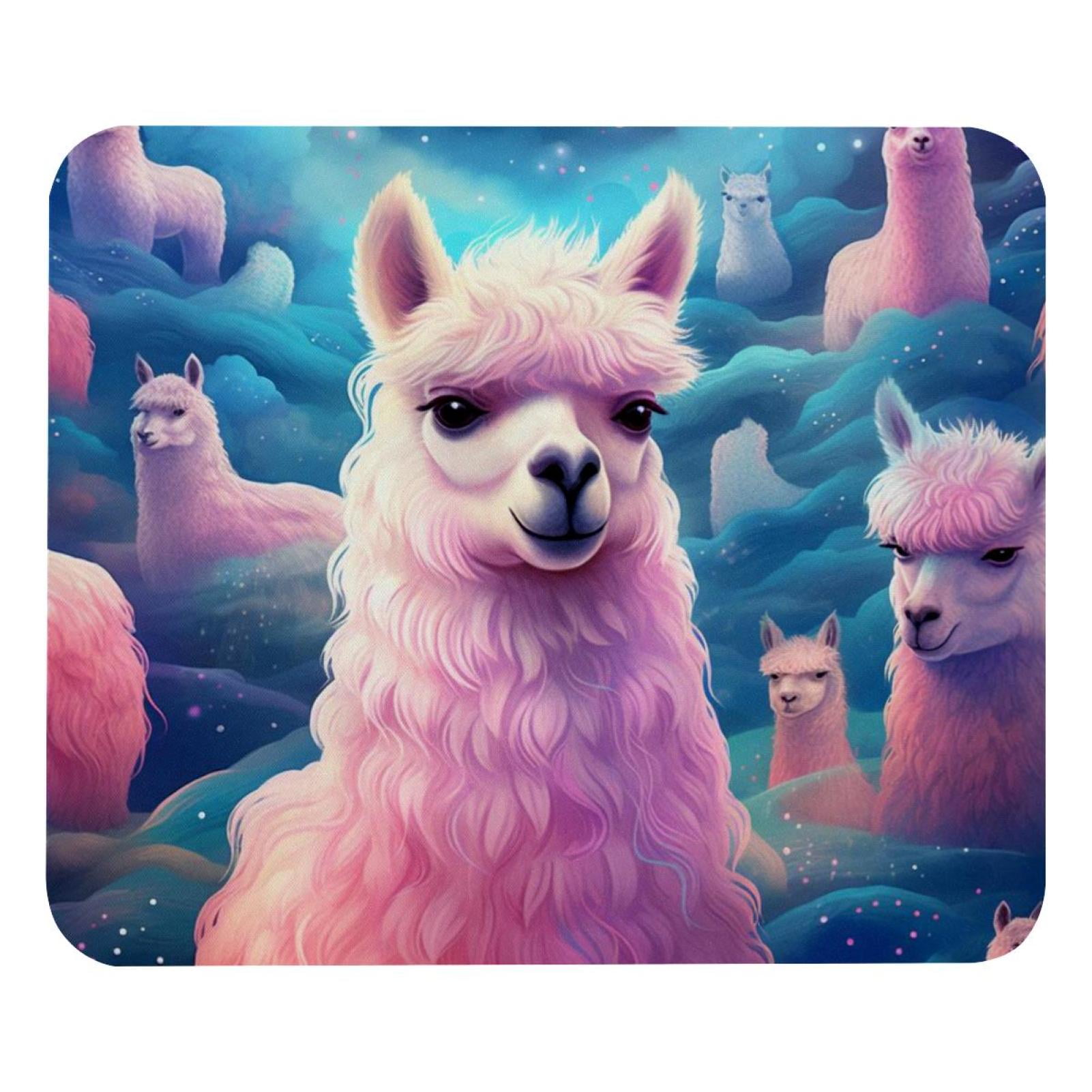 Alpaca Square Gaming Mousepad Desk Mat Non-Slip Rubber Bottom Printed 8 ...