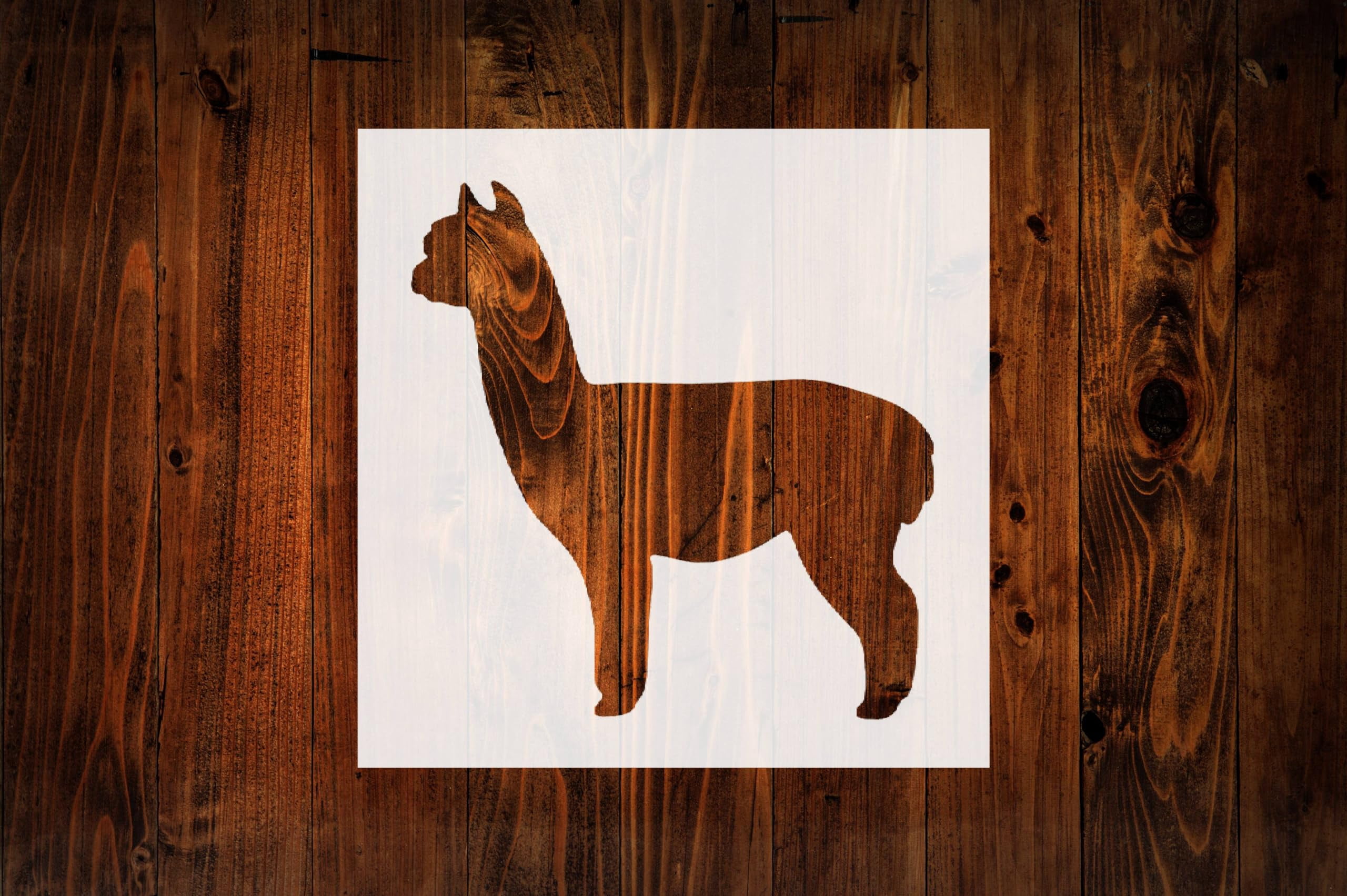 Alpaca Style Design Stencil, 4-Inch, Reusable Mylar Cutout for Sign Art ...