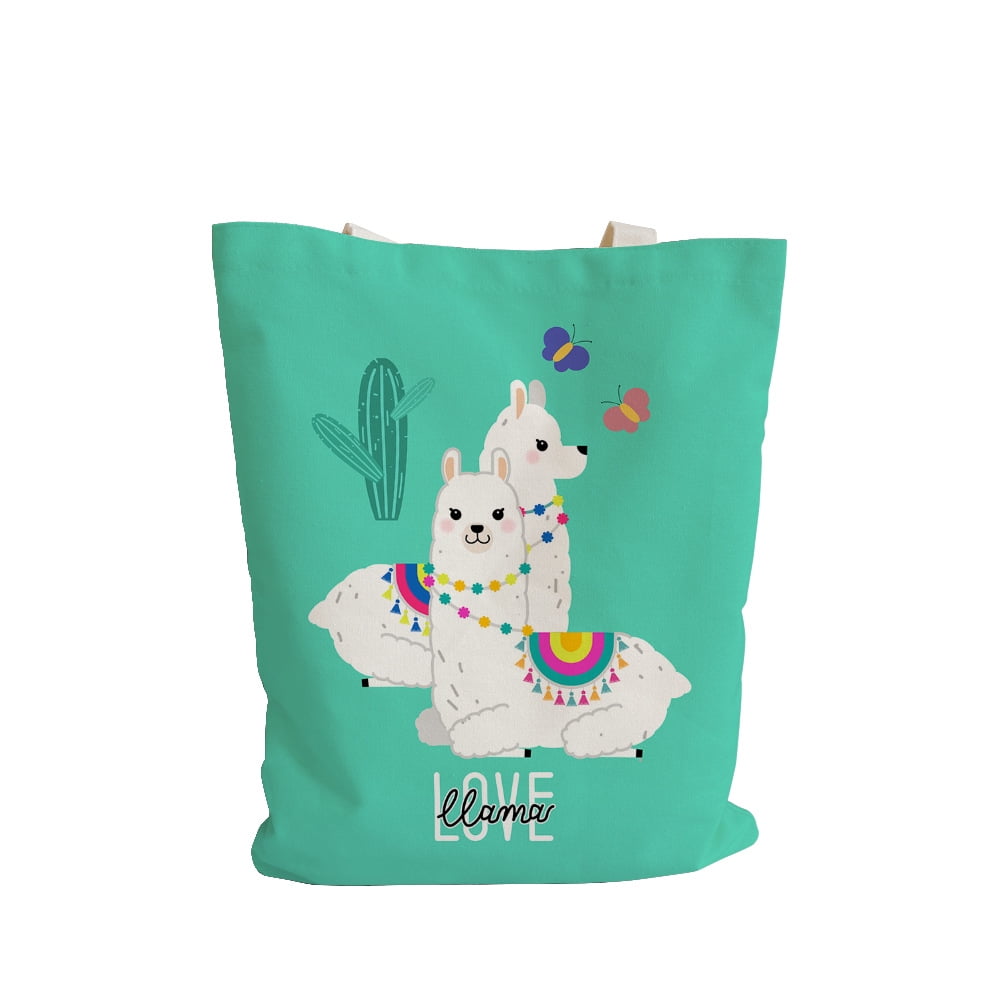 Alpaca Tote Bag Shoulder Bags Handbags Horizontal for Women With Design ...