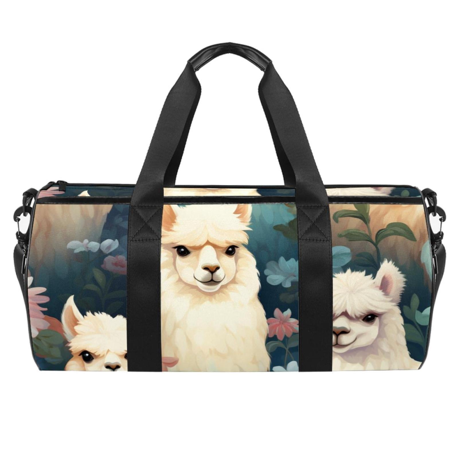 Alpaca Travel Tote Bag with Interior Zipper Pocket - Great for Yoga ...