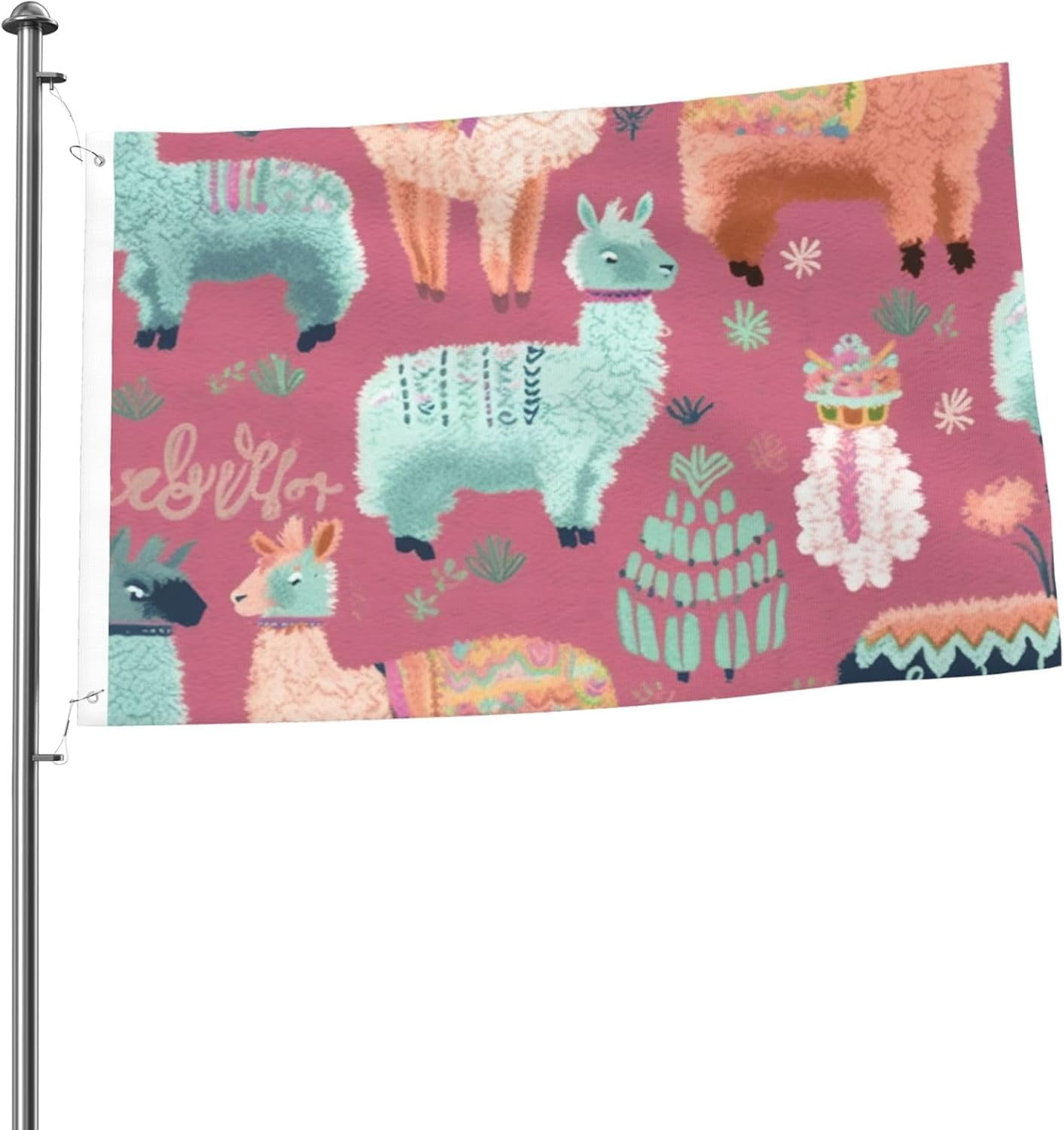 Alpaca pattern Garden Flags Holiday Banner with Brass Grommets Large ...