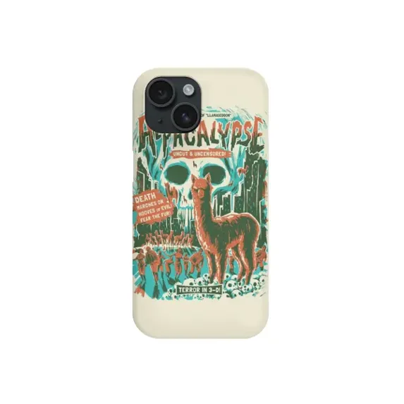 Alpacalypse Funny Alpaca Apocalypse Phone Case for iPhone 16 15 14 13 ...