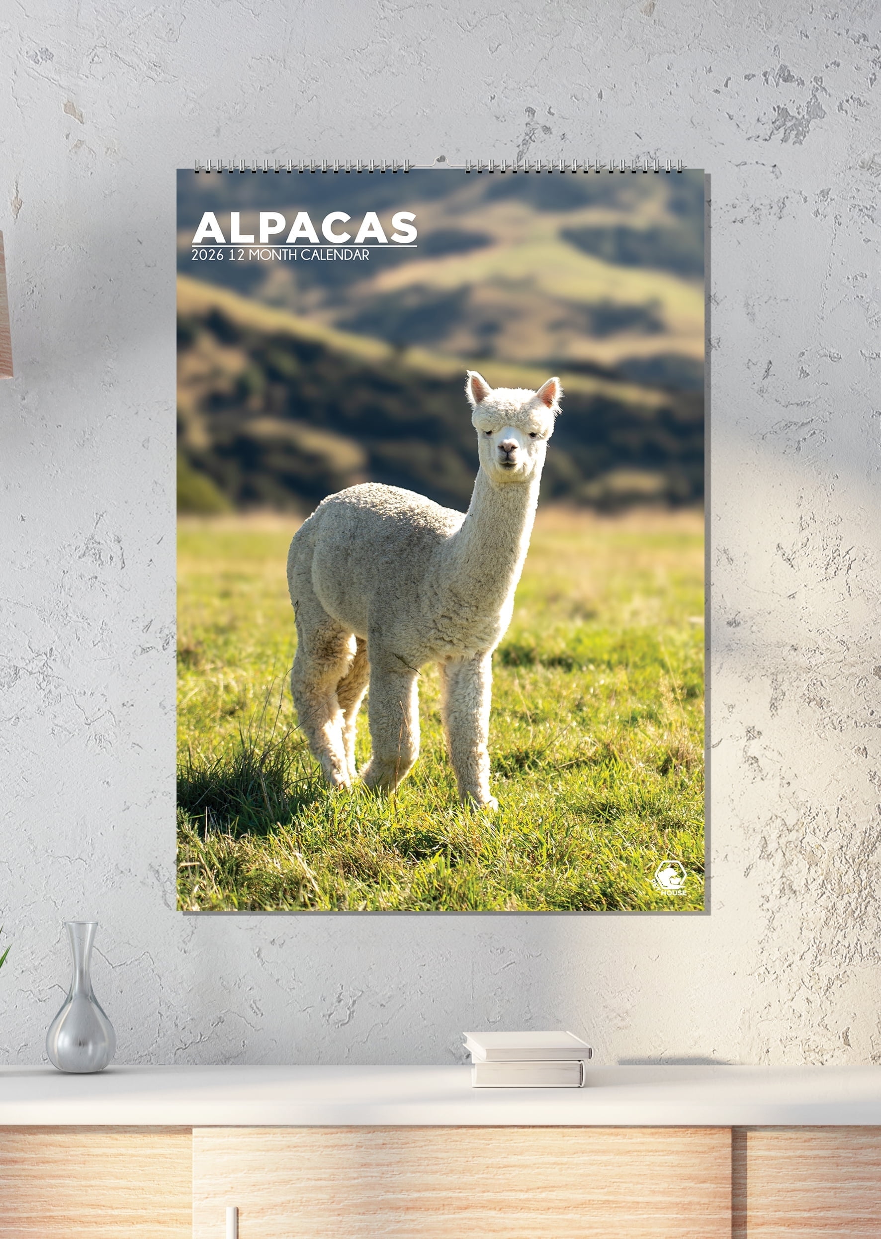 Alpacas Calendar 2026 – A Year of Adorable, Fluffy Fun - Walmart.com