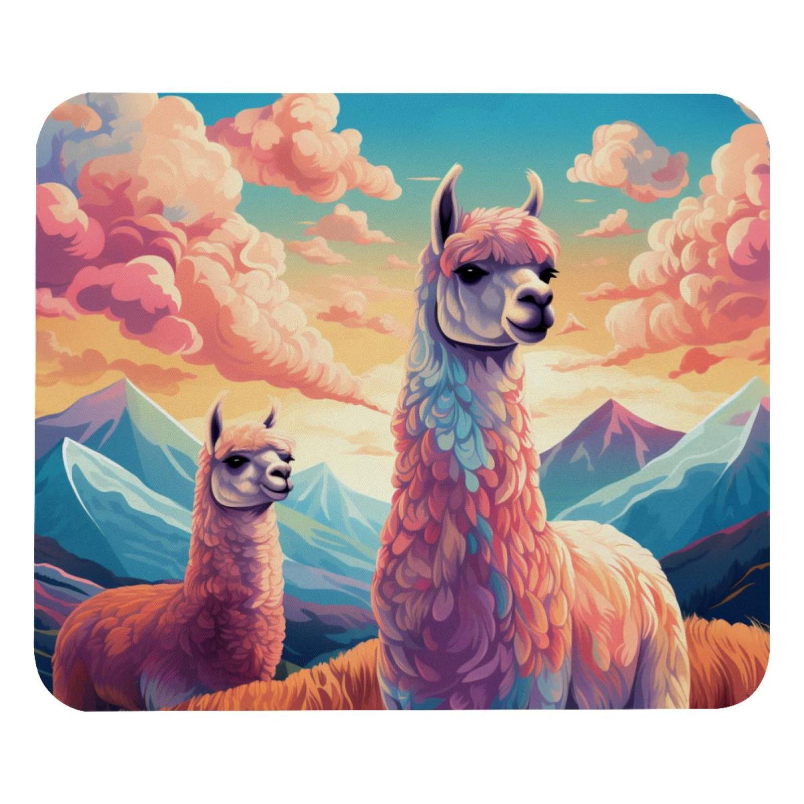 Alpacas Cloud Sky Mousepad, Non-Slip Mouse Pad, Office Desk Mat, Jiaji ...
