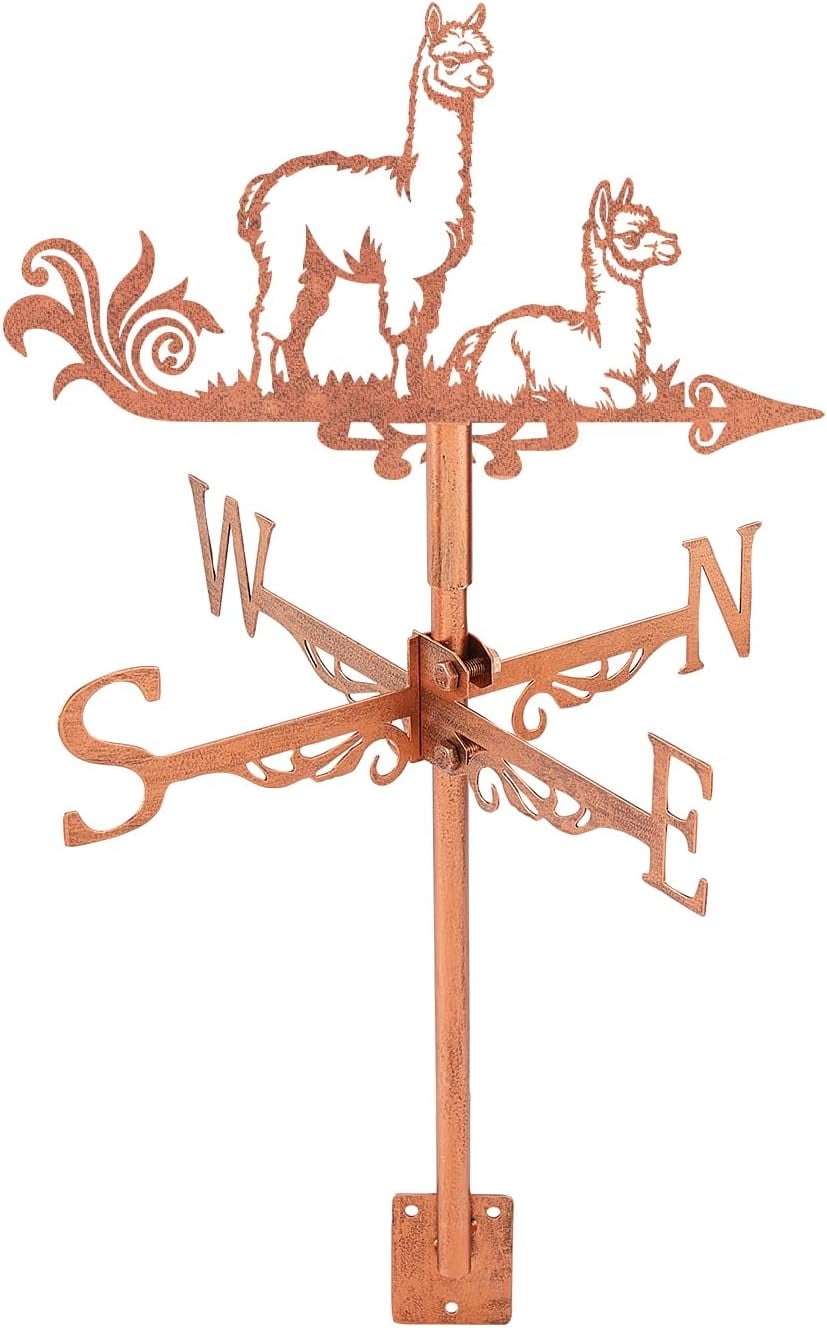 Alpacas Weather Vane Cute Animals Wind Vanes for Yard Alpaca Metal ...