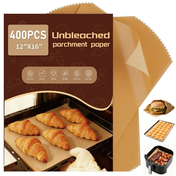 Alpacasso 400 Pcs Parchment Paper Sheets, 12 x 16 Inch, Precut Non ...