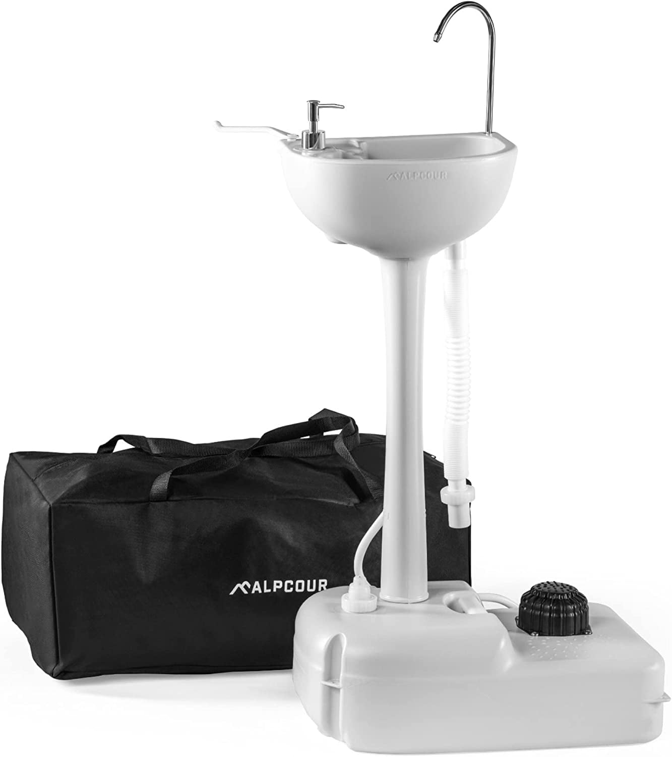 Alpcour 17L Portable Camping Sink – Foot Pump Operated Hygiene Station ...