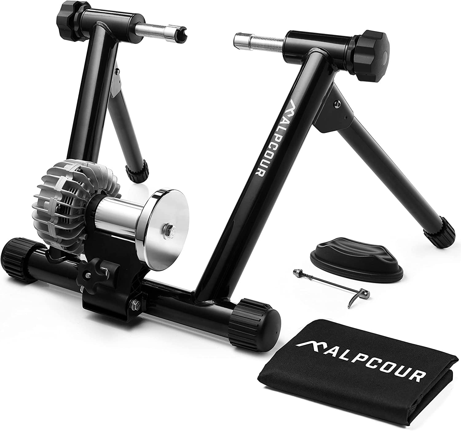 Alpcour Indoor Riding Bicycle Stationary Fluid Bike Trainer Stand for ...