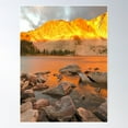 Alpen Glow Poster Wall Art Modern Wall Decor For Living Room Bedroom ...