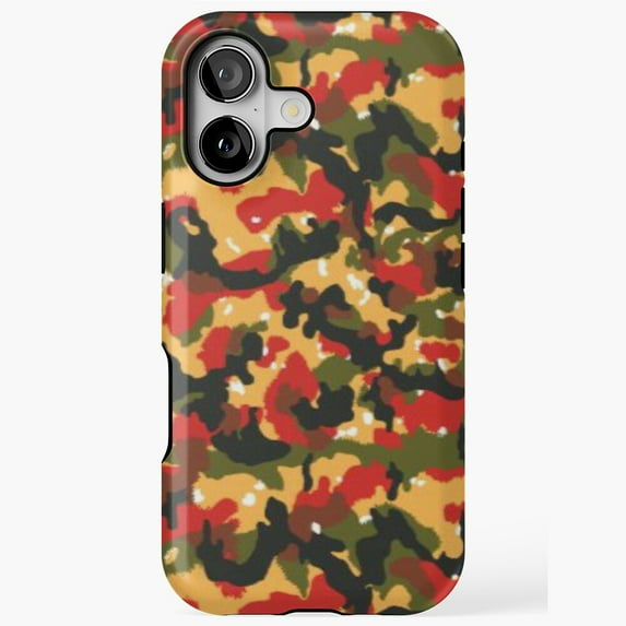 Alpen Inspired Camo Pattern Historic Texture Case for iPhone 17 16 15 ...