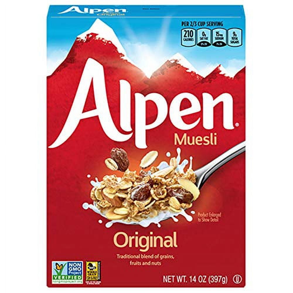 Alpen Original Muesli, Swiss Style Muesli Cereal, Whole Grain, Non-GMO ...