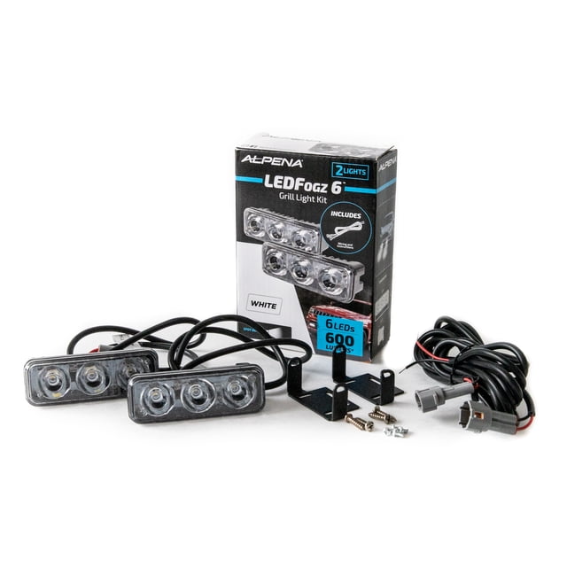 Alpena LEDFogz 6 LED Driving Lights 2 Pack, 12V, Model 77630, Universal ...