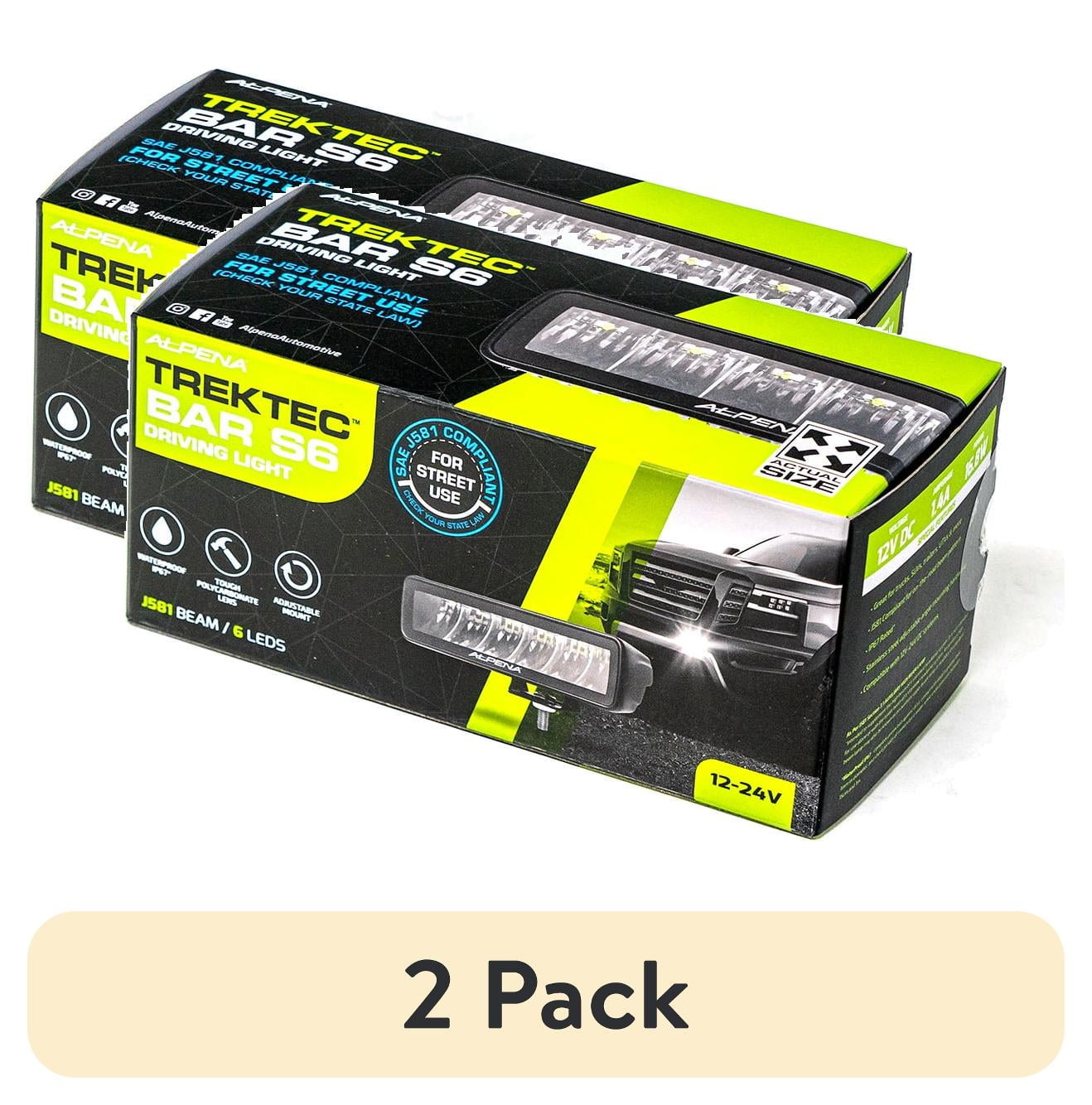 (2 pack) Alpena TrekTec LED Light Bar S6, 12V, Model 71073, Fit Type ...