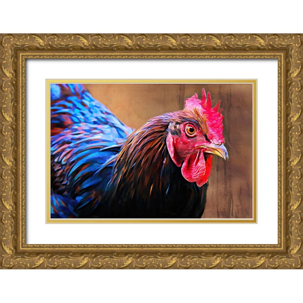 Alpenglow Workshop 18x13 Gold Ornate Wood Framed with Double Matting ...