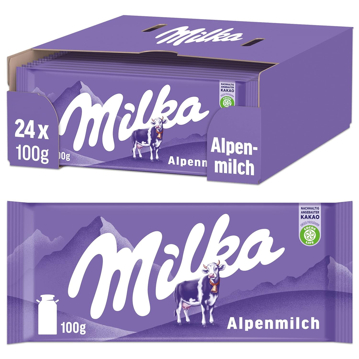 Alpenmilch Chocolate Bar, 3.5 Ounce (Pack of 24) - Walmart.com