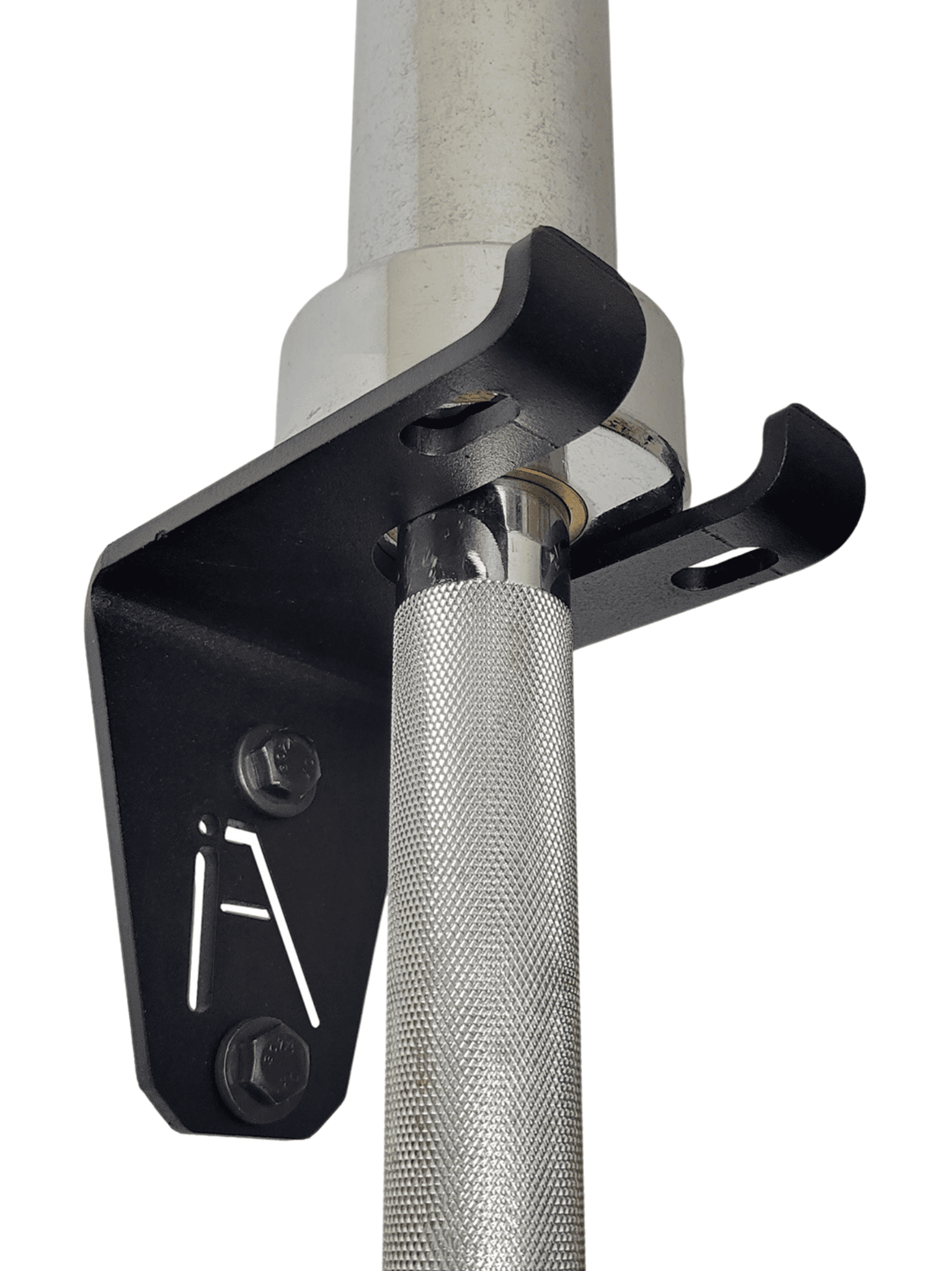 Wall-Mounted Barbell Holder, Heavy-Duty Steel, Black, Vertical Rack ...