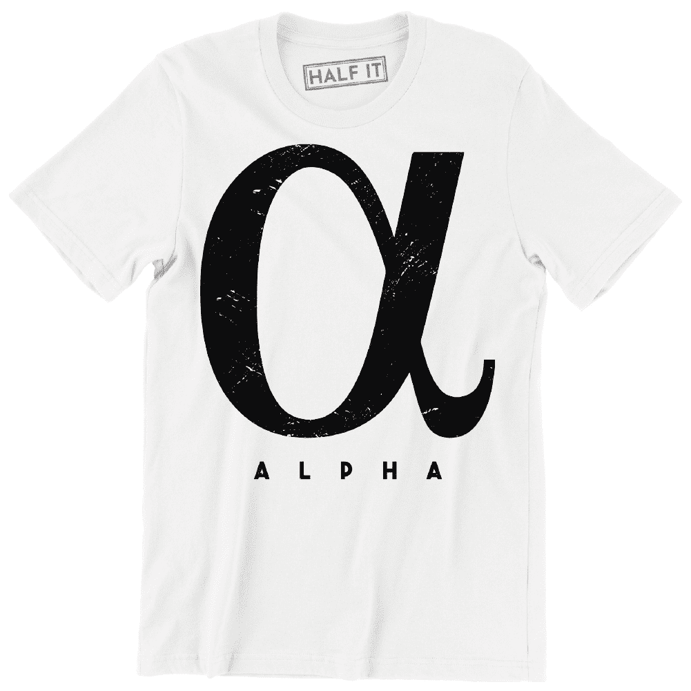 Alpha A Code Word Representing The Letter A Logo Symbol Men's T-Shirt ...