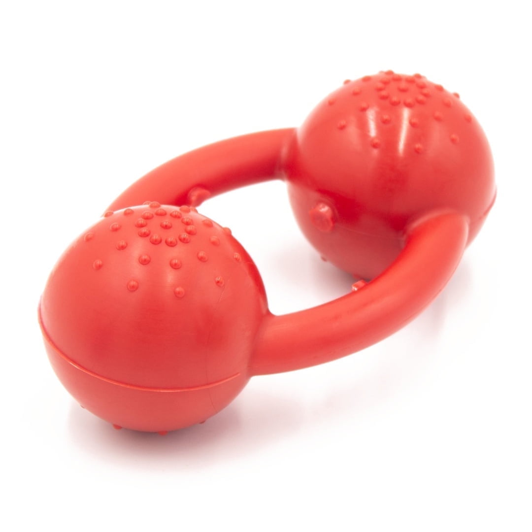 Alpha Animal Chew Rubber Dog Toy Durable for All Breeds & Sizes - Red ...
