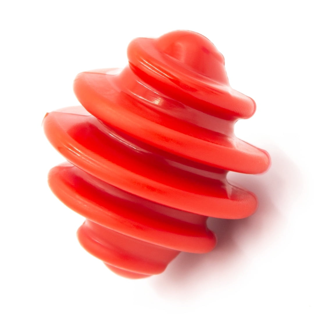 Alpha Animal Spiral Heavy Duty Dog Chew Toy & Treat Spreader - Red ...