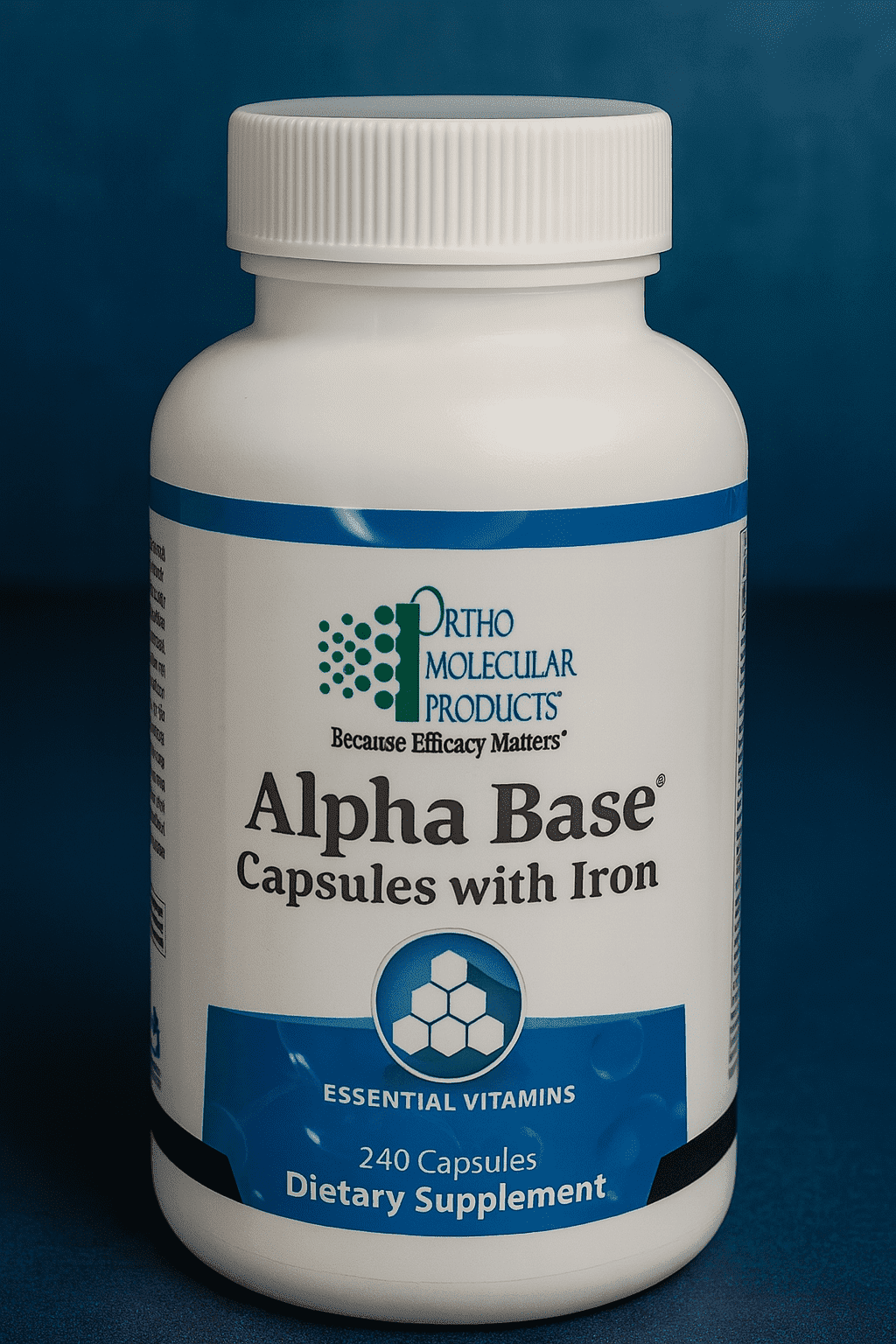 Alpha Base Capsules with Iron 240ct by Ortho Molecular Products ...
