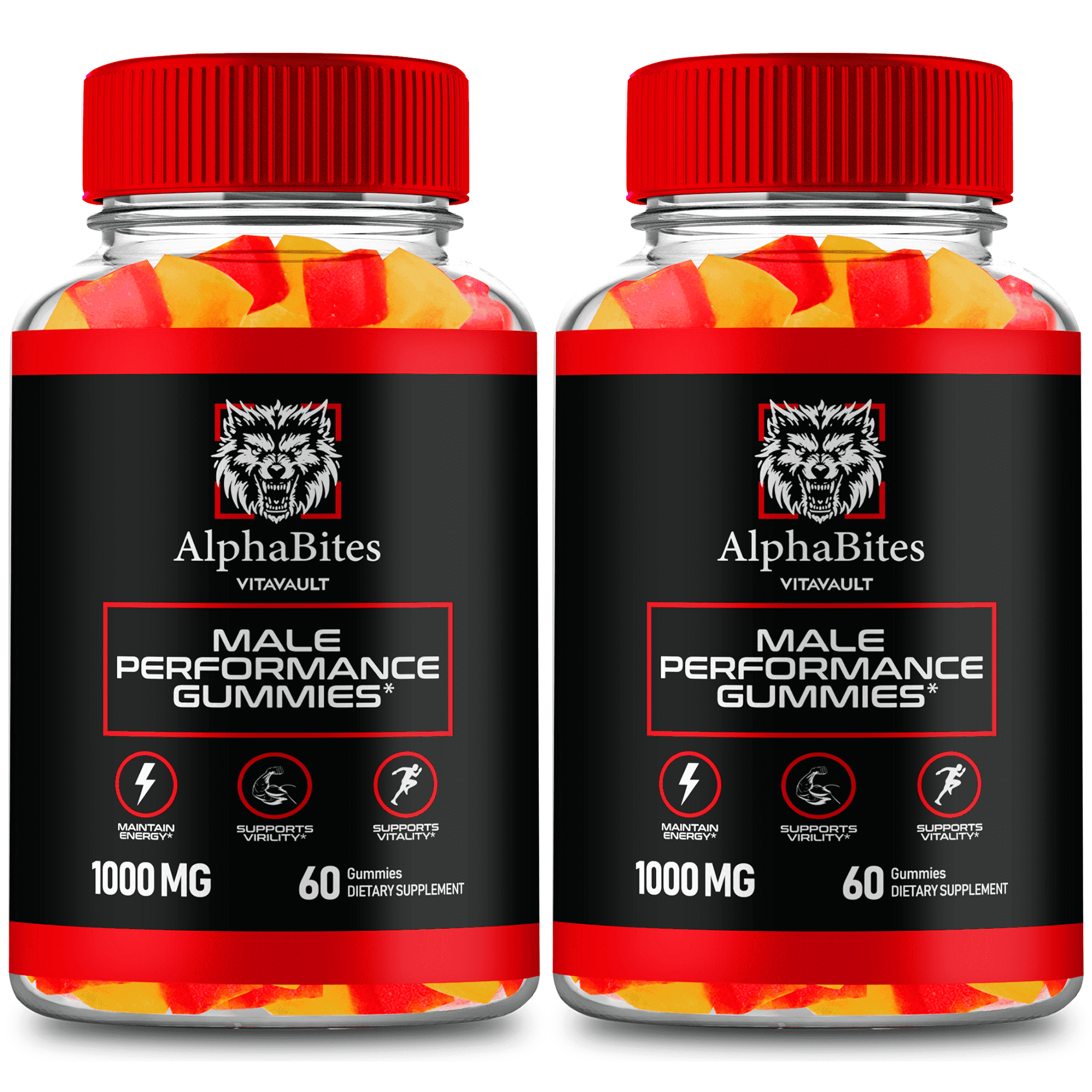 Alpha Bites AlphaBites Advanced Formula Max Performance Gummies (2 Pack ...