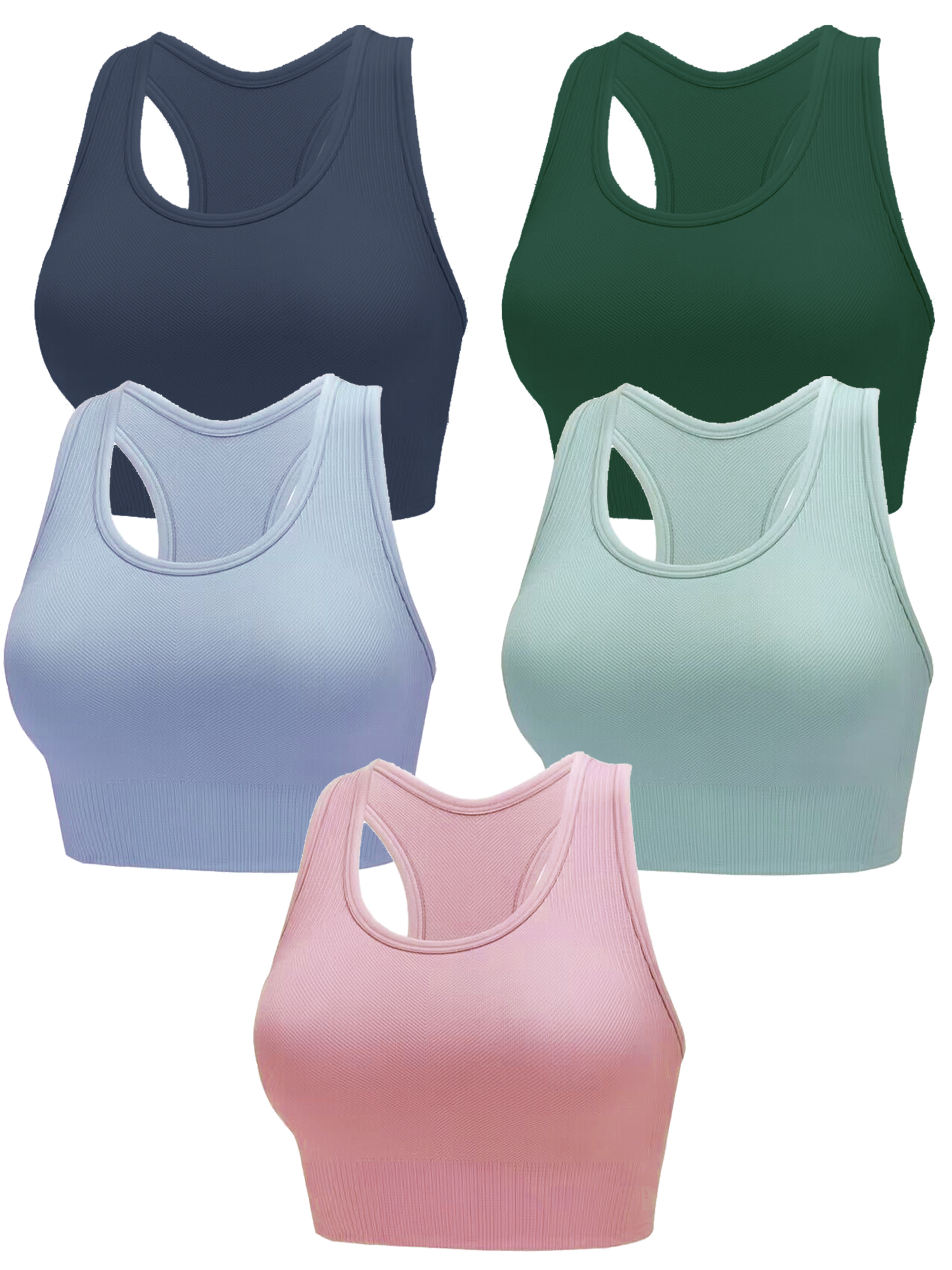 Walbest Plus Size Womens Shockproof Running Breathable Push-up Vest Bra ...