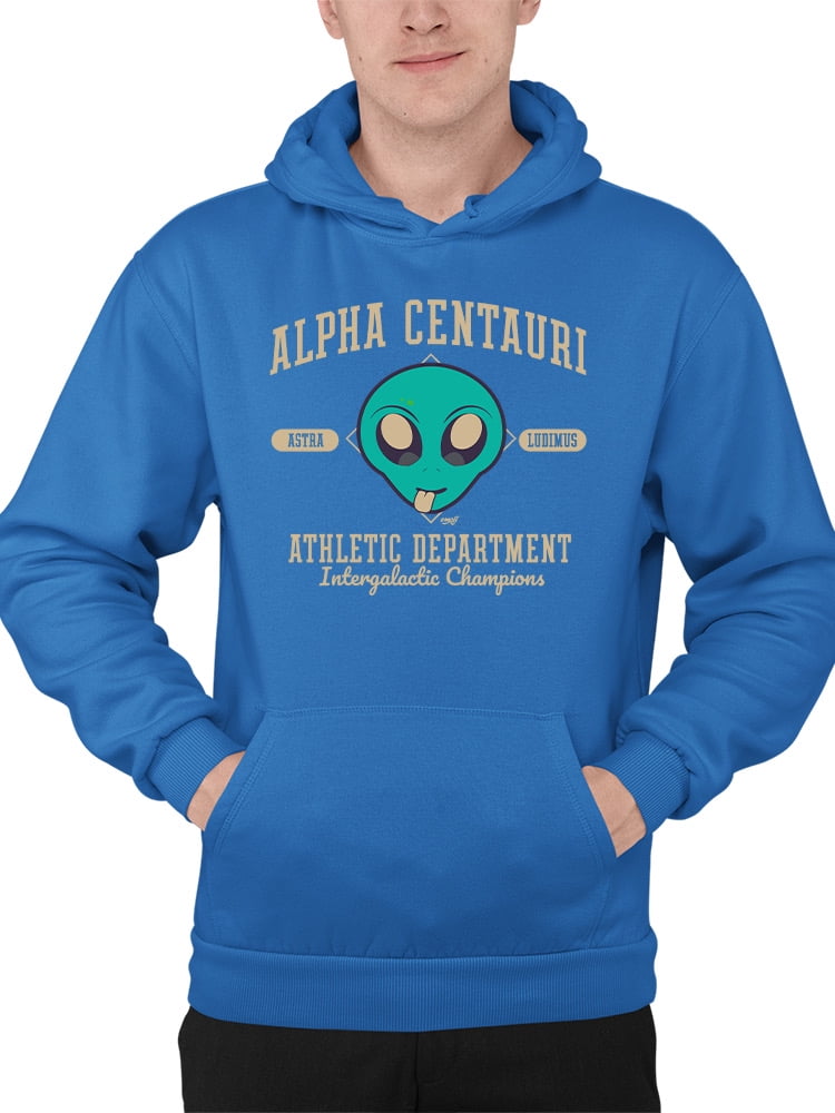 Alpha Centauri Athletics - Alien Sports Emoji Graphic Men's Hoodie - Walmart.com