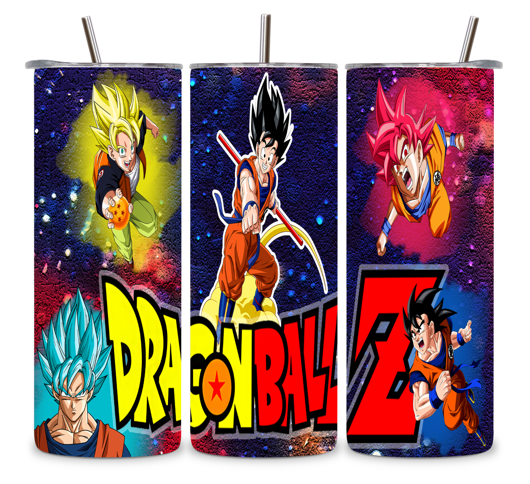 Alpha Printing 20oz Tumbler with Straw – Dragon Ball Goku Phases ...