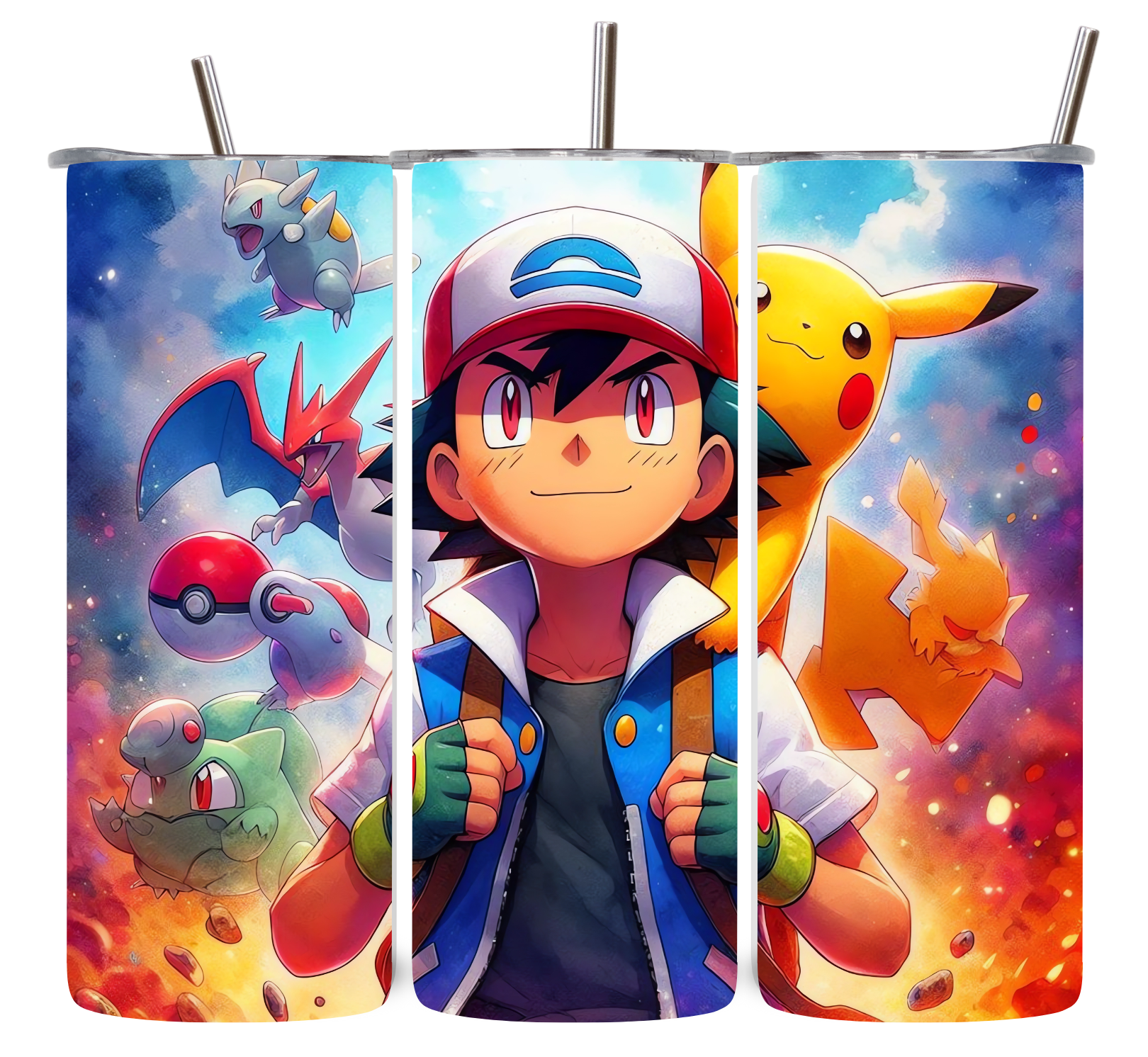 Alpha Printing 20oz Pocket Monster Wave Tumbler – Anime Creature ...