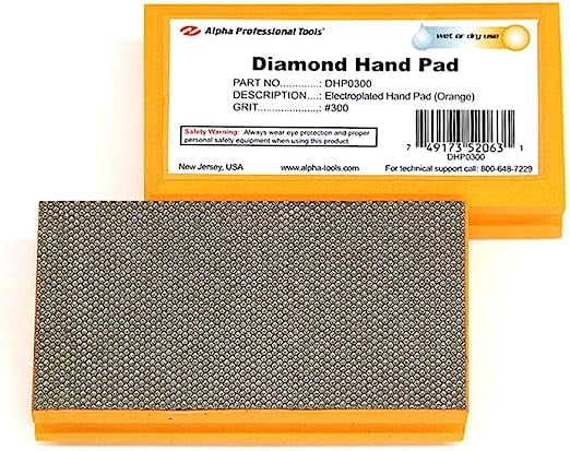 Alpha Diamond Hand Polishing Pad, 300 Grit - Walmart.com